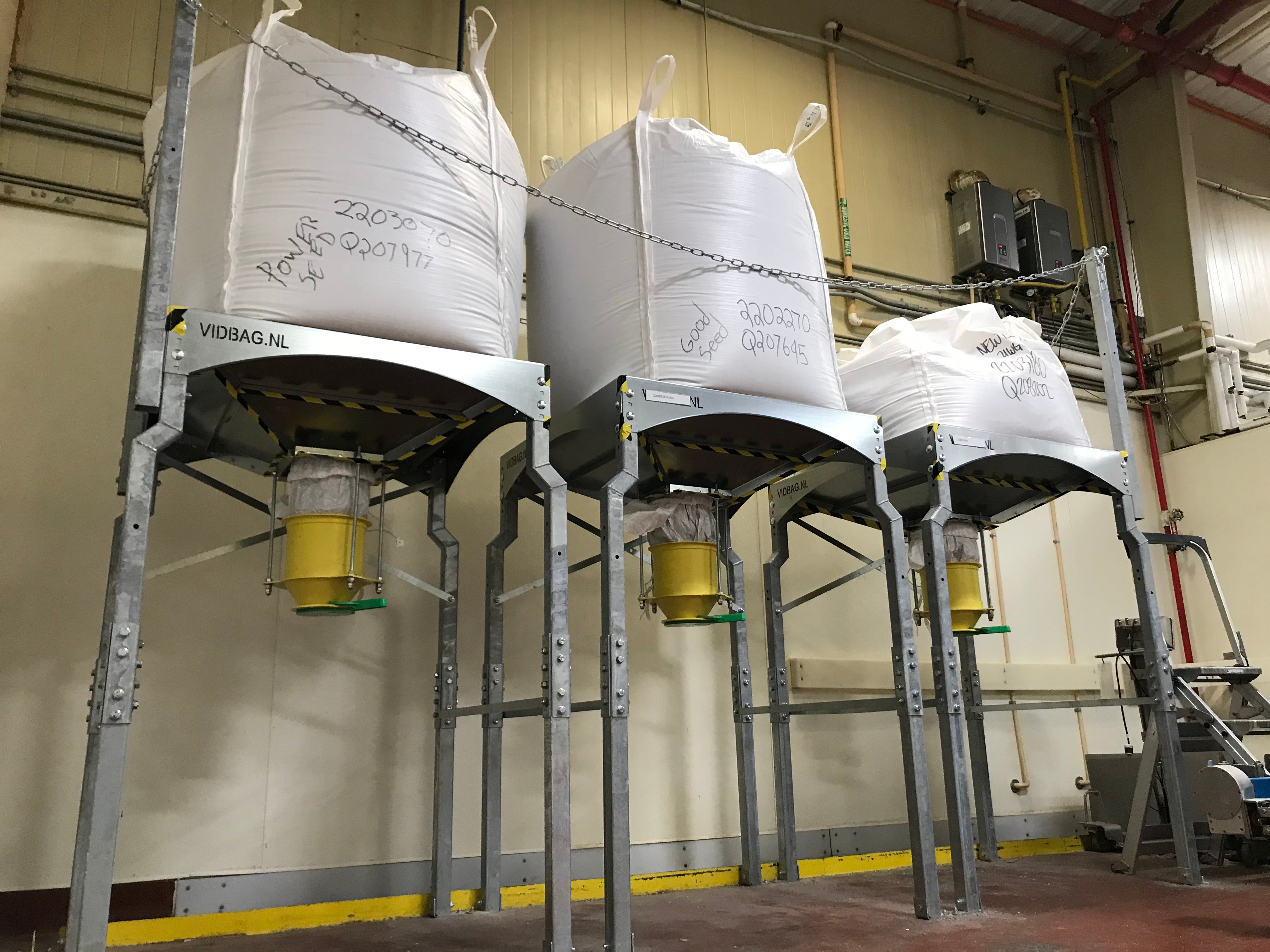 Modulo SP® bigbag unloading station; funnel | Vidbag – Vidbag.nl